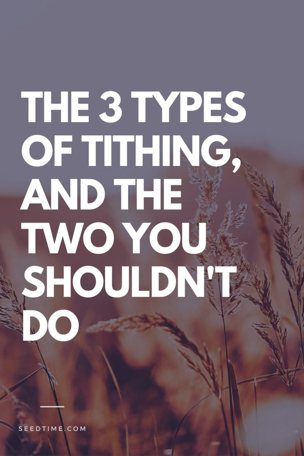 The 3 types of tithing in the Bible, and the 2 you shouldn't do