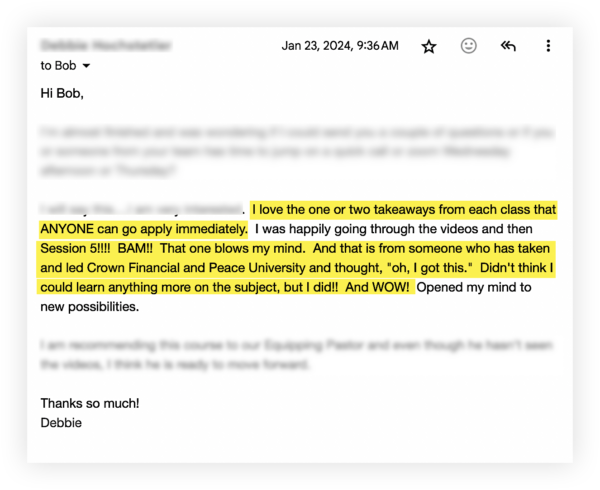 True Financial Freedom | Christian financial class for churches