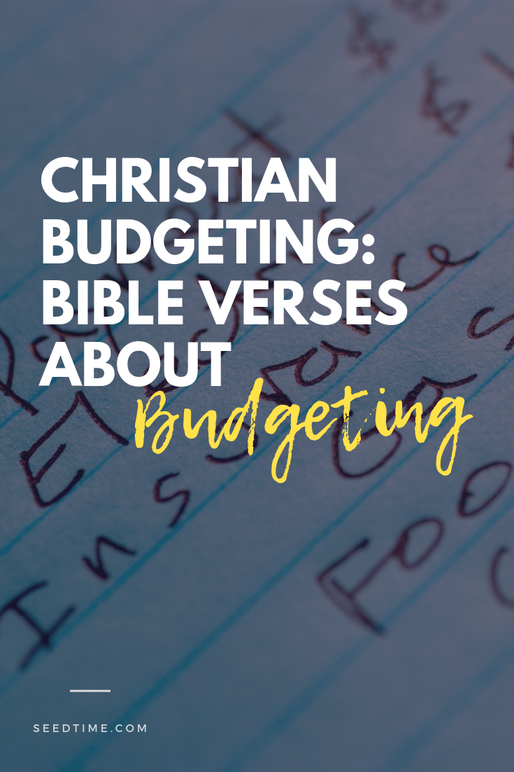 Christian Budgeting - Bible Verses about Budgeting