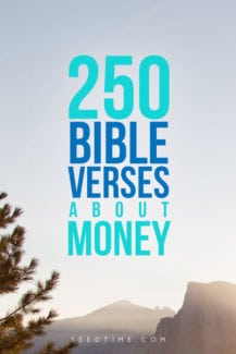 250 Bible verses about money (by financial category)