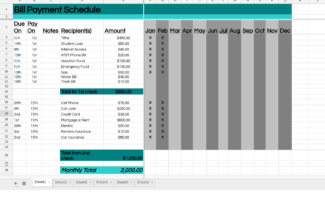 How To Manage Bills With A Bill Payment Schedule (Free Download)