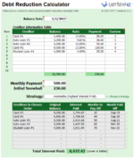 Free Debt Snowball Spreadsheet